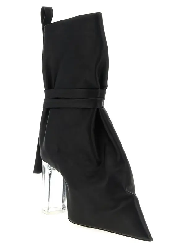 Rick Owens Tied Taco Kiss Ankle Boots