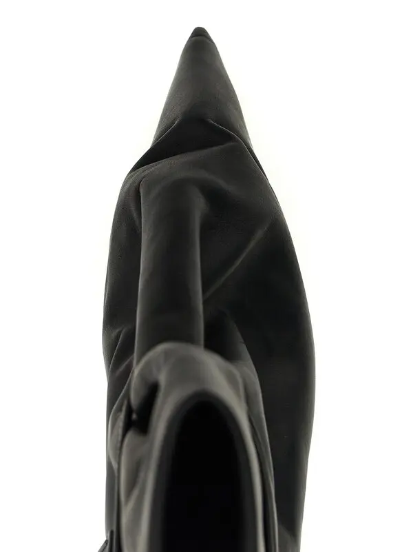 Rick Owens Tied Taco Kiss Ankle Boots