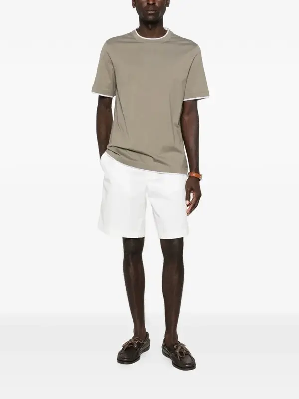 Brunello Cucinelli T-shirt With Faux-layering - Multicolor
