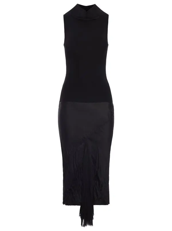 Rick Owens Asymmetrical Midi Dress
