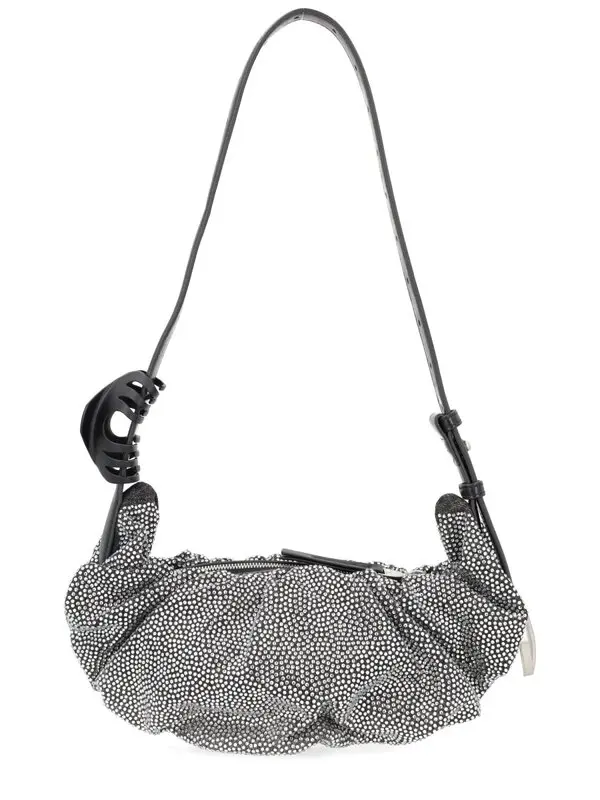 DIESEL® Embellished Shoulder Bag - Black