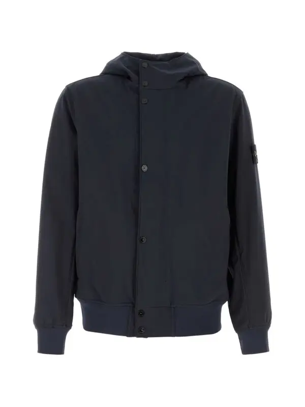 Stone Island Nylon Blouson Jacket With Badge Detail - Multicolor