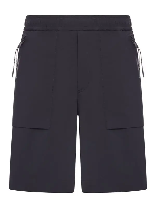 Moncler Technical Fabric Shorts With Drawstring Waist
