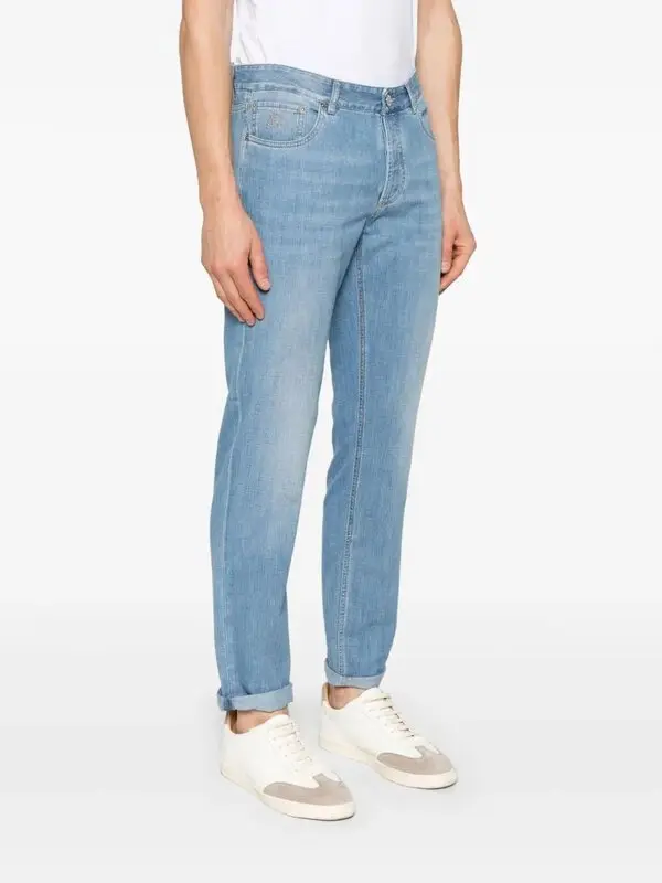 Brunello Cucinelli Cotton Denim Pants - Multicolor