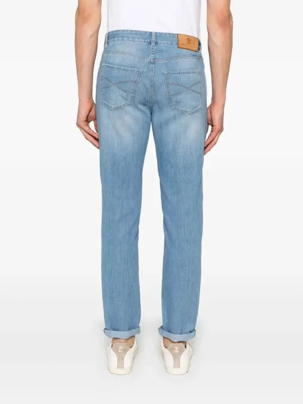 Brunello Cucinelli Cotton Denim Pants - Multicolor