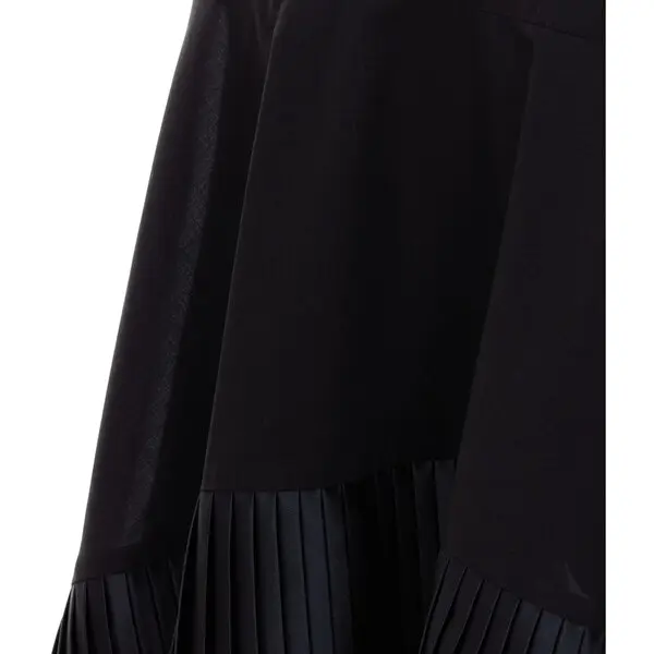 Sacai Asymmetrical Pleated Flounce Skirt
