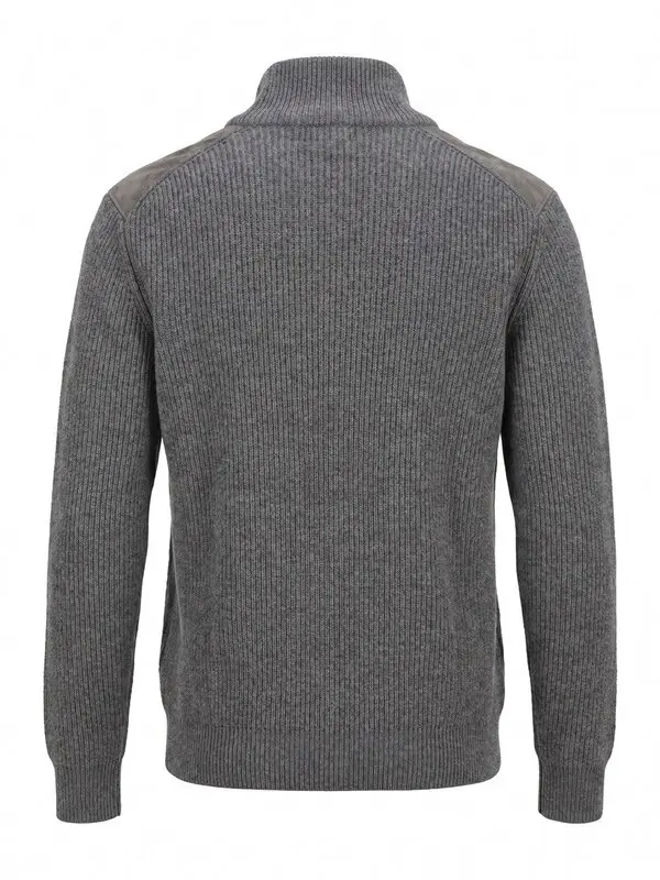 Brunello Cucinelli Leather Jacket With Knitted Sleeves - Multicolor