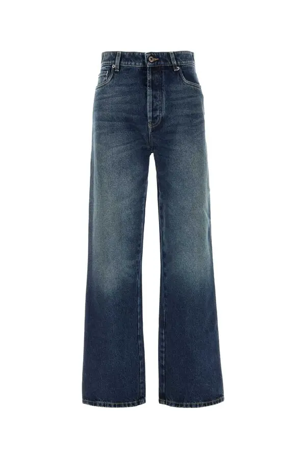 Miu Miu Wide Leg Jeans - Blue
