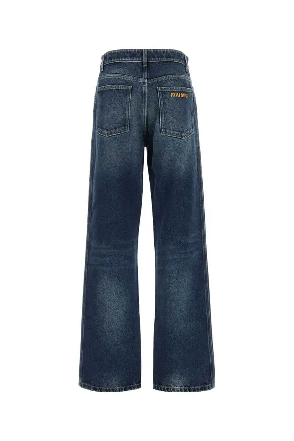 Miu Miu Wide Leg Jeans - Blue