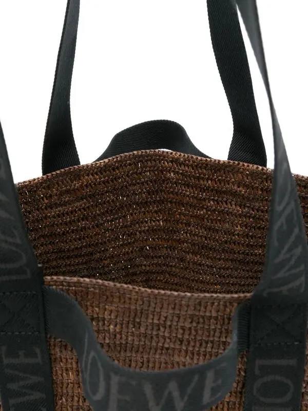 Loewe Fold Raffia Tote Bag