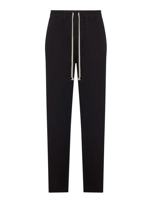 Rick Owens Cotton Drawstring Trousers