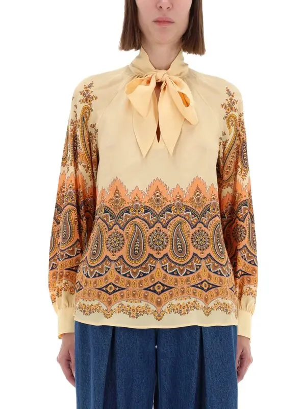 Etro Silk Printed Blouse - Multicolor