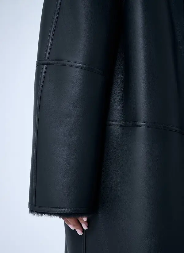 TOTEME Shearling Wrap Coat