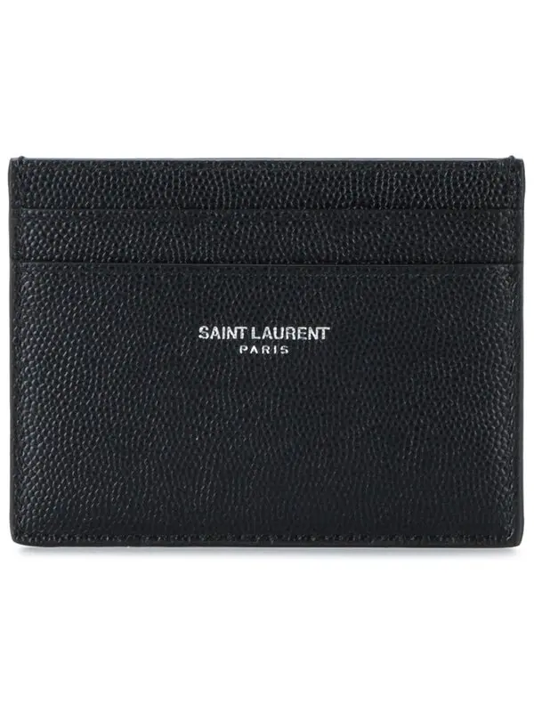 Saint Laurent Leather Credit Card Case - Multicolor