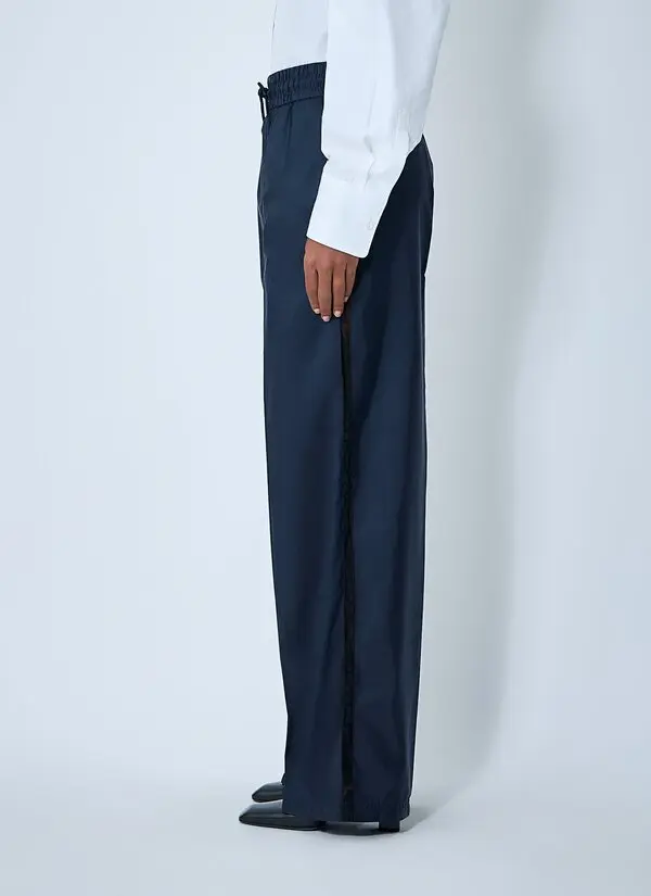 Prada Nylon Logo Plaque Track Pants