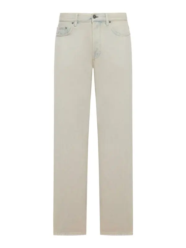GOLDEN GOOSE Light Wash Distressed Straight Leg Jeans - Multicolor