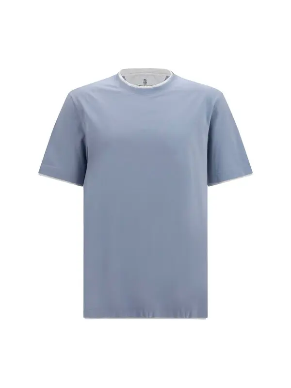Brunello Cucinelli Cotton T-shirt - Blue