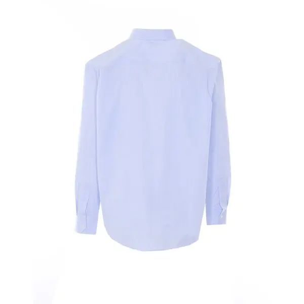 Saint Laurent Striped Cassandre Shirt - Blue