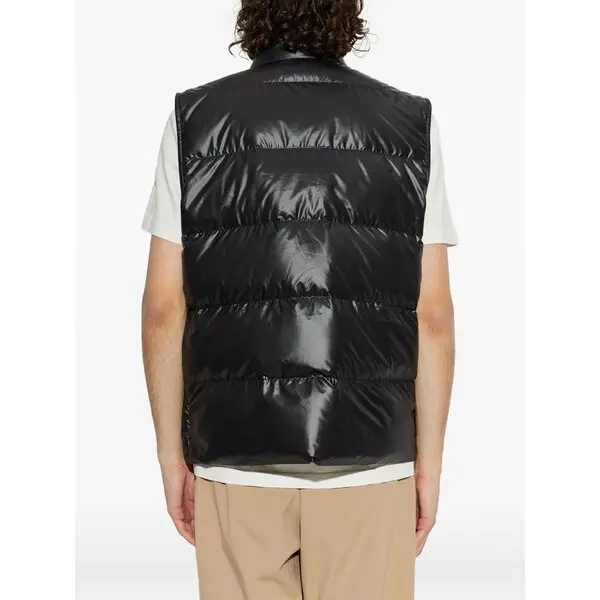 Moncler Padded Zip-up Gilet - Black