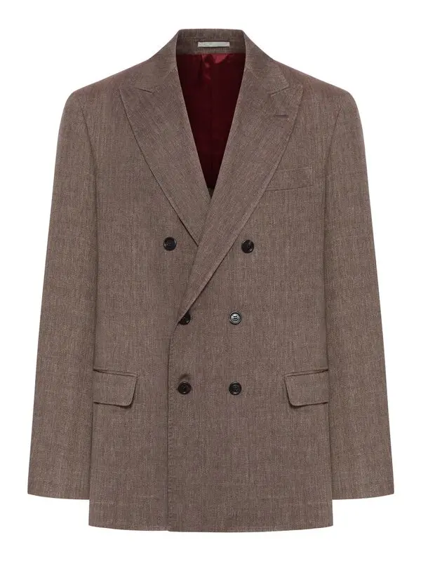 Brunello Cucinelli Double-breasted Tailored Jacket - Multicolor