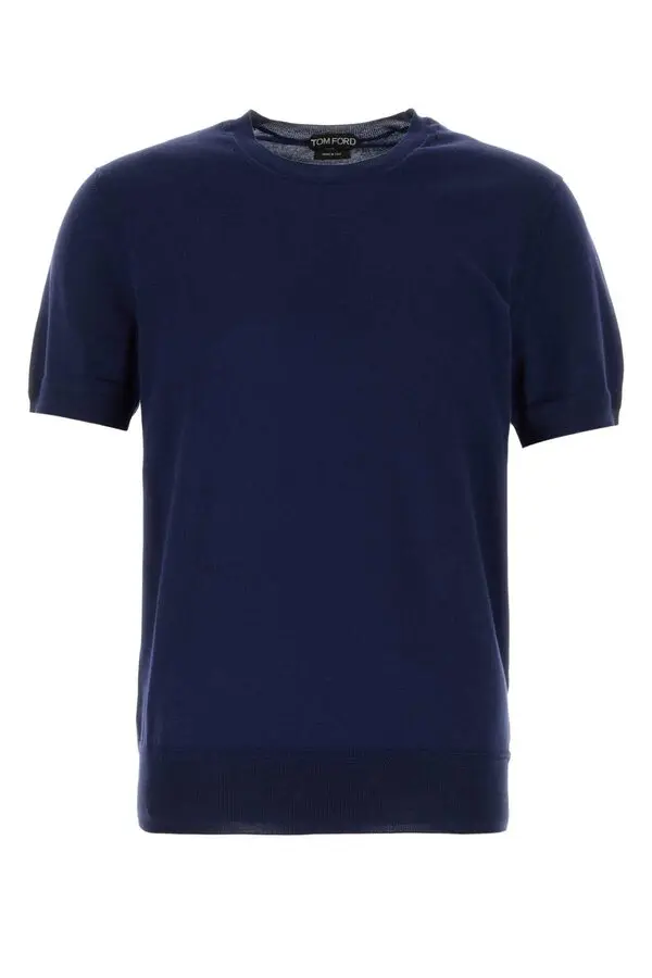 TOM FORD Navy Cotton Sweater