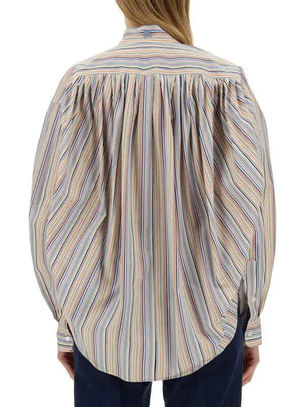 Etro Striped Cotton Blouse