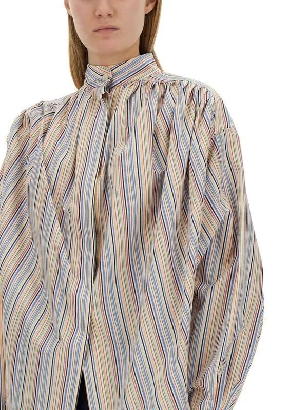 Etro Striped Cotton Blouse
