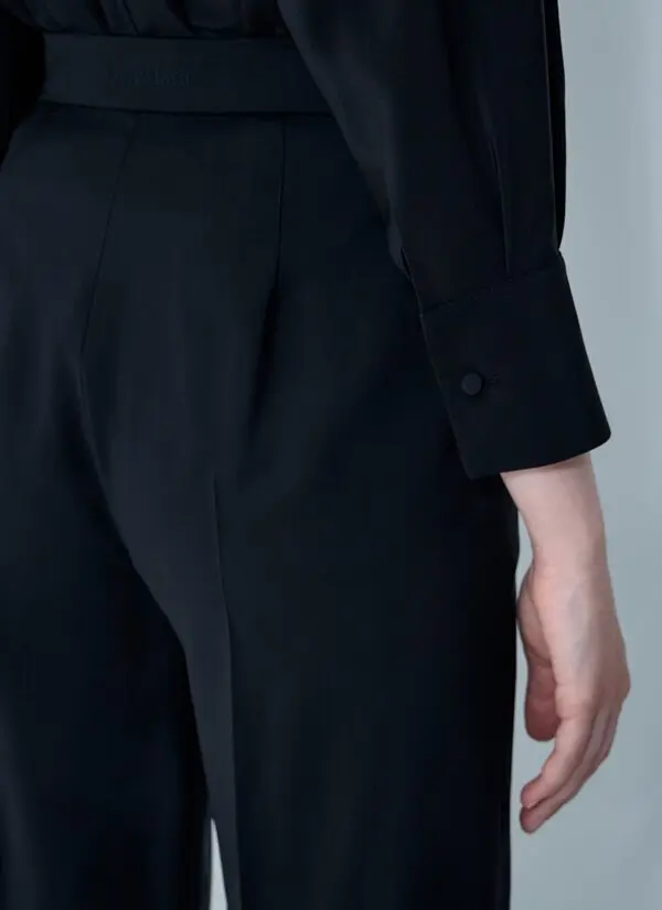 Max Mara Tailored Wool Grain-de-poudre High Waisted Pants