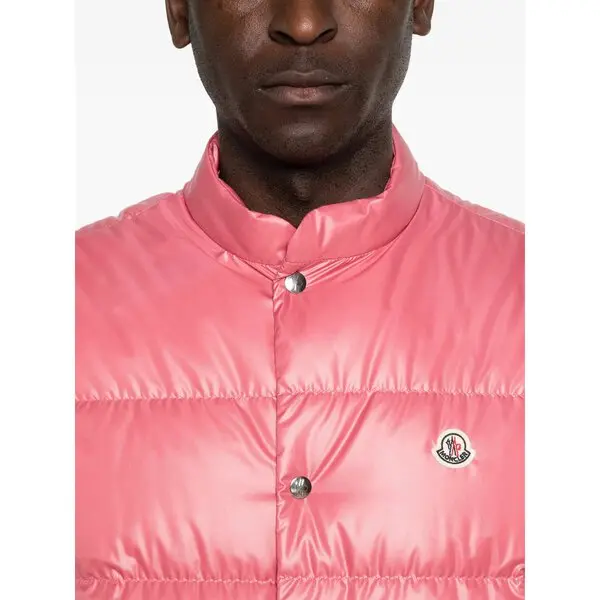 Moncler Quilted Sleeveless Vest - Pink