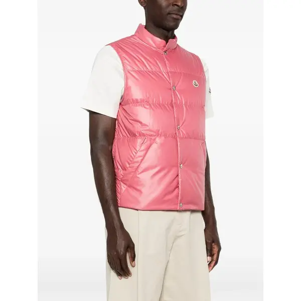 Moncler Quilted Sleeveless Vest - Pink