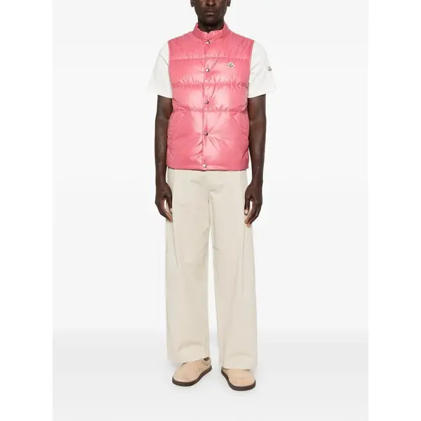 Moncler Quilted Sleeveless Vest - Pink