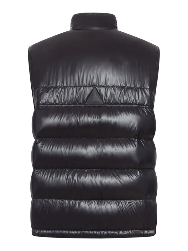 Moncler Padded High Neck Vest - Black