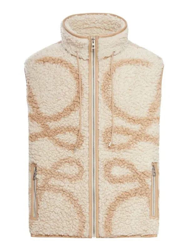 Loewe Anagram Fleece Vest - Cream