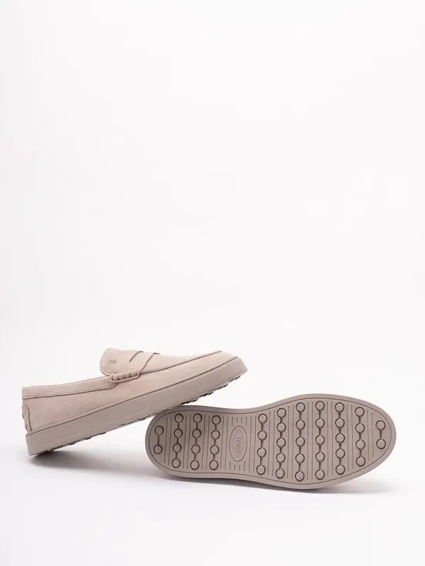 TOD'S Nabuk Leather Loafers