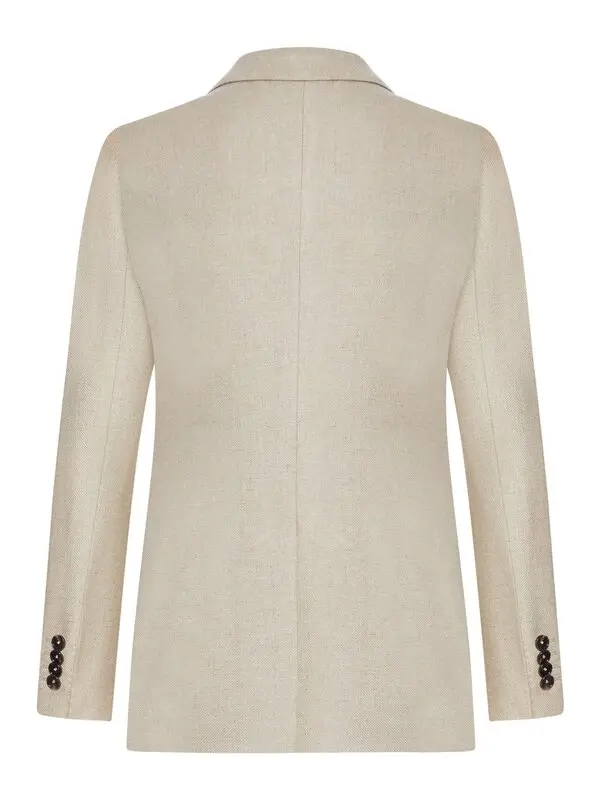 Tagliatore Double-breasted Silk Jacket - Multicolor