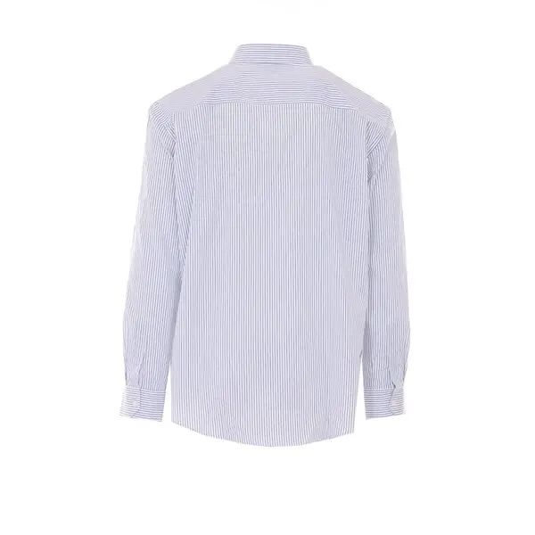 Saint Laurent Striped Cassandre Shirt - Cream
