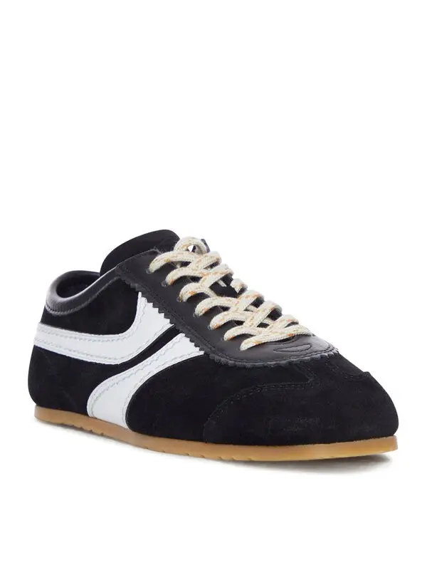 Dries Van Noten Two-tone Leather And Suede Sneakers - Multicolor