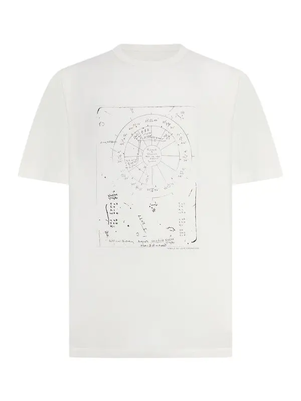 Rick Owens Brad T Crew Neck Cotton T-shirt With Print - Multicolor