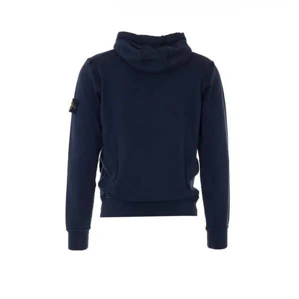 Stone Island Logo Hoodie - Blue