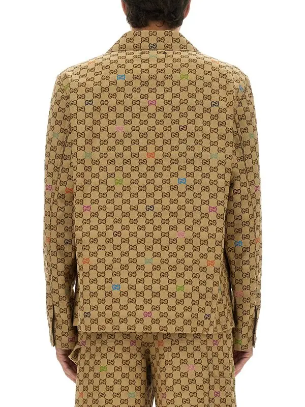 Gucci Gg Cotton Zip-up Jacket