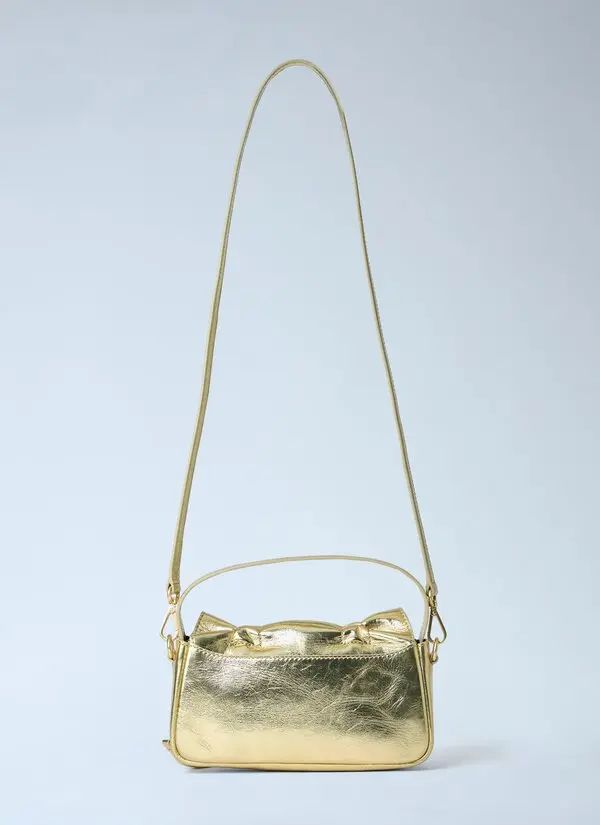 Acne Studios Micro Metallic Leather Crossbody Bag