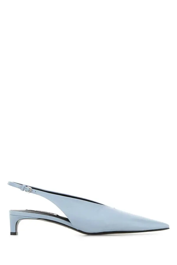 JIL SANDER Light Leather Slingback Pumps