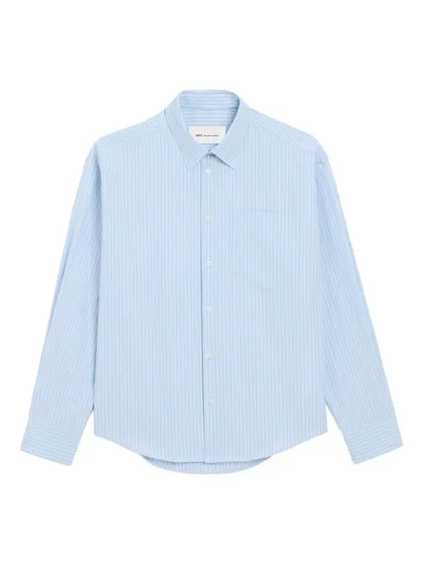 AMI Paris Striped Cotton Shirt