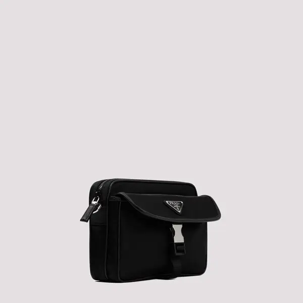 Prada Re-nylon Bandoliera Bag With Enameled Triangle Logo