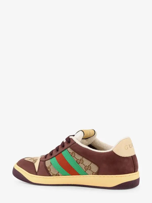 Gucci Gg Fabric Leather Sneakers - Multicolor