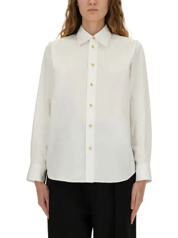Bottega Veneta Cotton Poplin Shirt - White