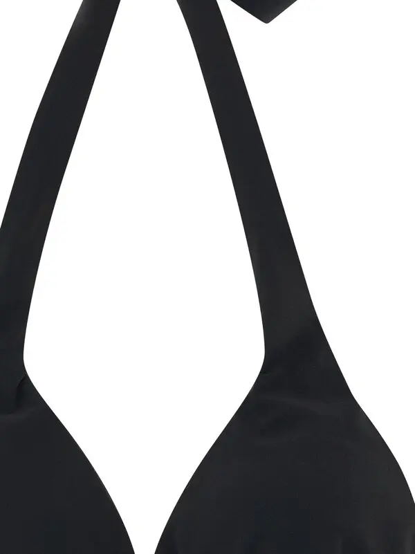 Dolce & Gabbana Triangle Bikini Top With Metal Logo