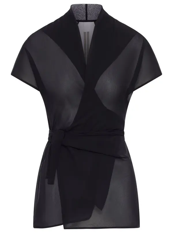 Rick Owens Silk T-shirt Wrap