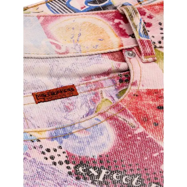 Martine Rose Printed Straight-leg Jeans