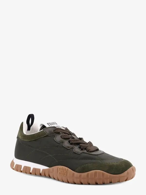 Miu Miu Technical Fabric And Suede Tyre Sneakers - Multicolor